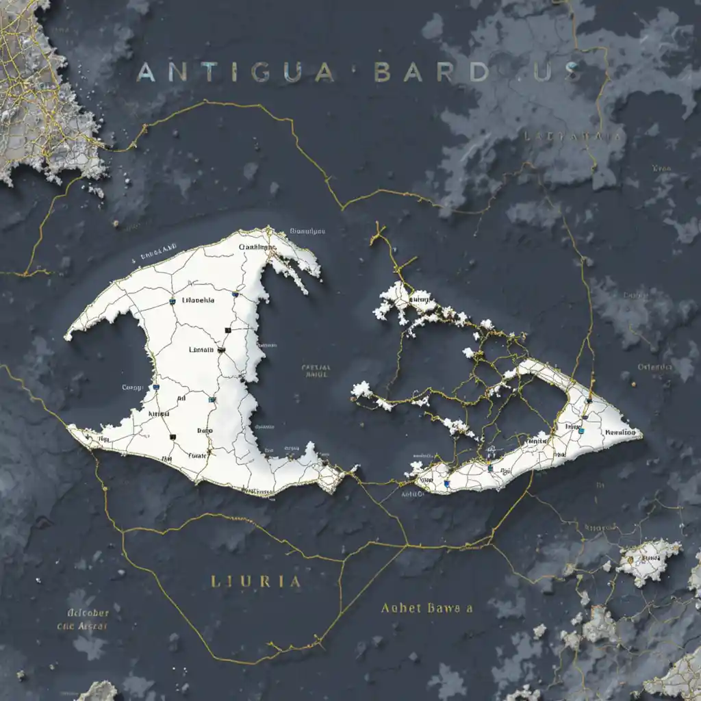 Interactive Blank Map of Antigua and Barbuda (PDF/Printable) – Global Food