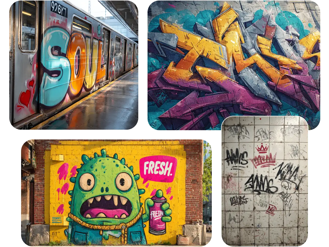 Free AI Graffiti Generator for Tags & Street Art | PicLumen